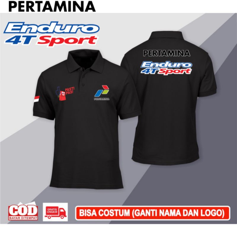 Jual BAJU POLO KERAH PERTAMINA ENDURO 4T SPORT | BAJU POLO PERTAMINA ...