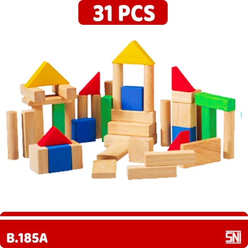 Jual Mainan Edukatif Anak Intelligent Building Block/ Mainan Block Kayu ...