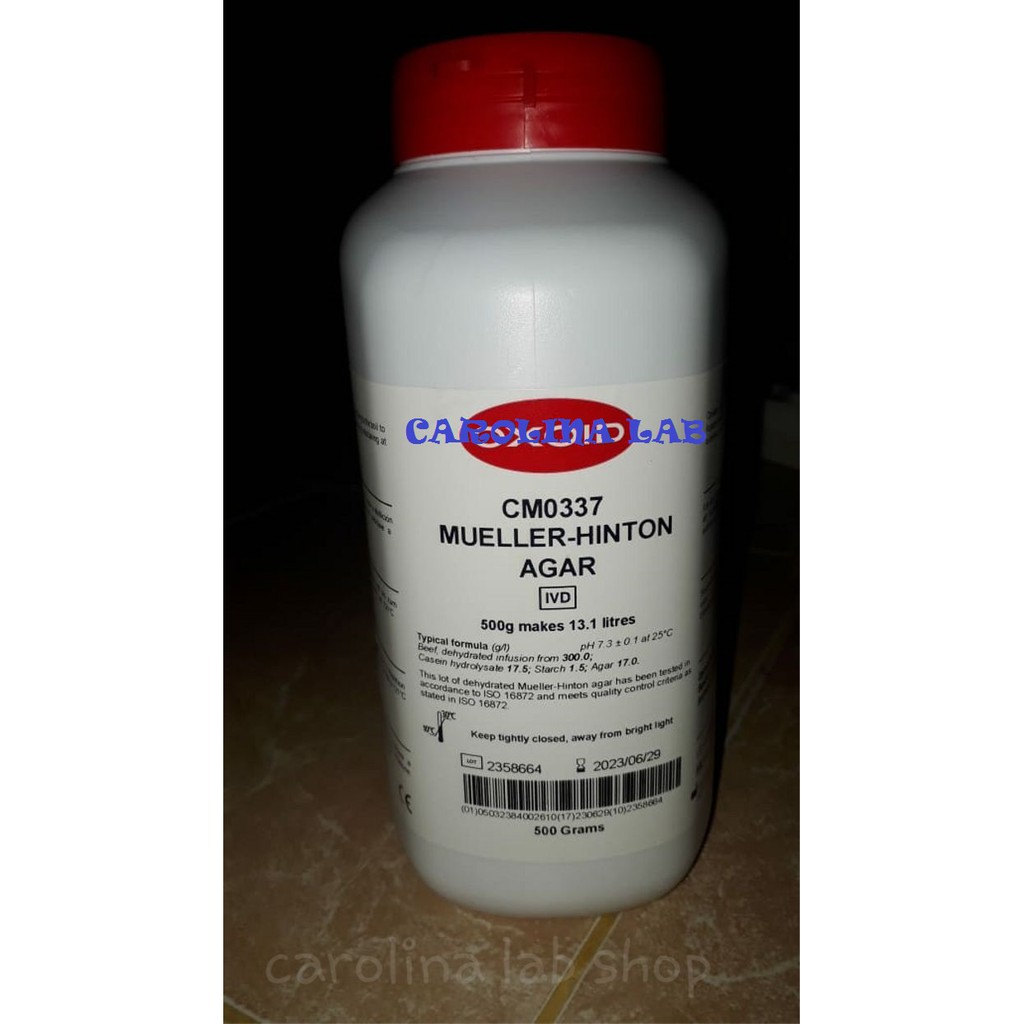 Jual MUELLER HINTON AGAR (MHA), 500 GR, OXOID, CM0337B | Shopee Indonesia