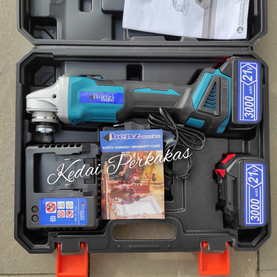 Jual Mesin gerinda cordless 4" Benz Gurinda tangan baterai RYU JLD ...