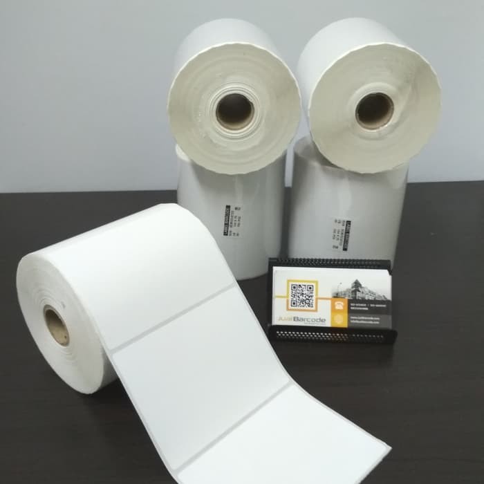 Jual LABEL BARCODE 104 X 75 Mm - KERTAS STICKER LABEL SEMICOATED 104x75 ...