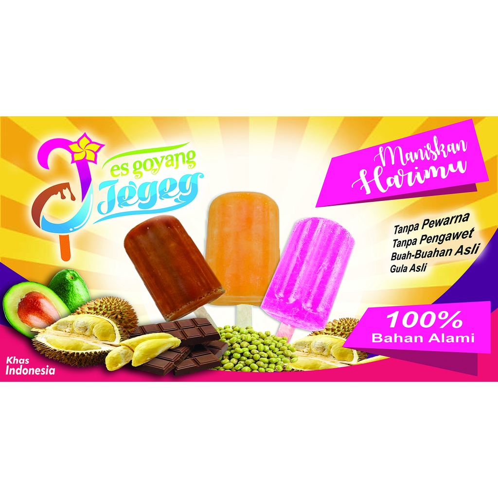 Jual stiker freezer motif Ice cReam ( geser gambar) | Shopee Indonesia