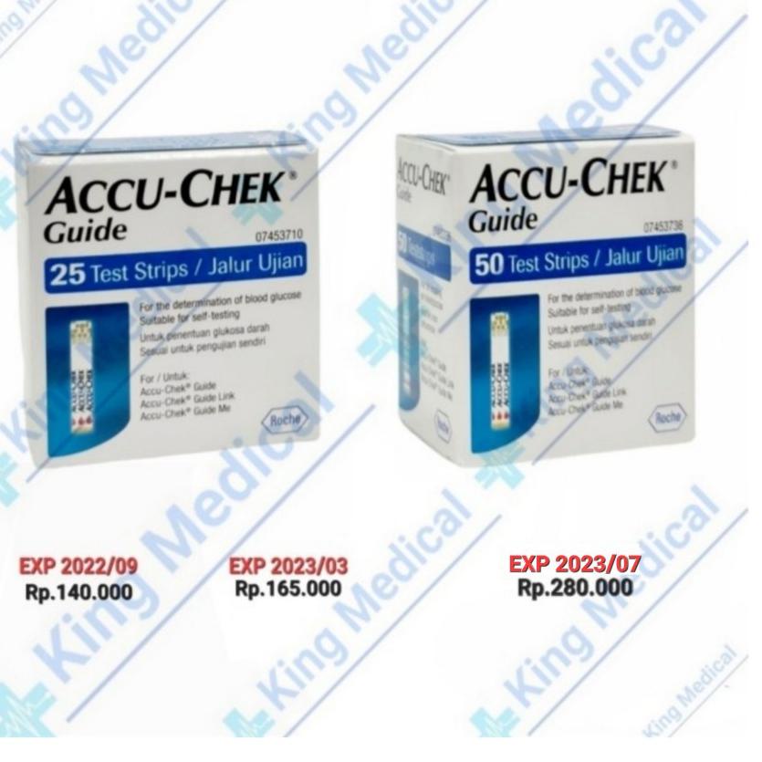 Jual Super Sale Accu Chek Guide 50 Test Strip/Accu Check Guide Test ...