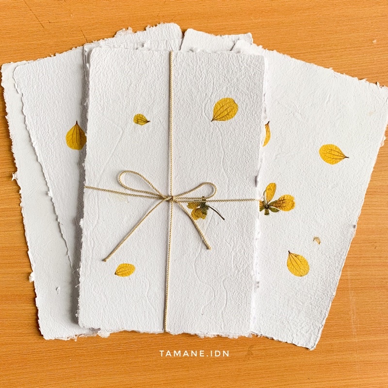 Jual [tamane] handmade paper recycle kertas daur ulang flower petal ...