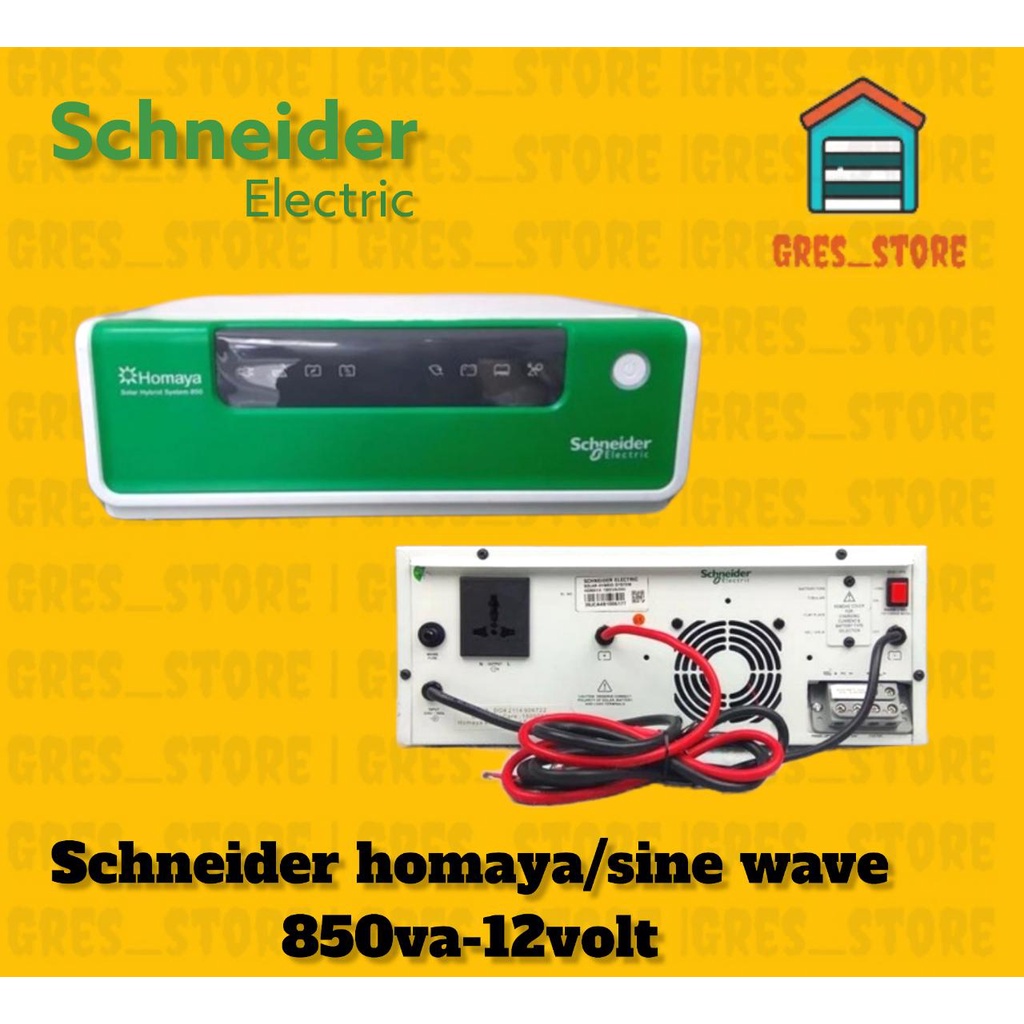 Jual HOMAYA 850VA HYBRID INVERTER SCHNEIDER HOMAYA 850VA HOMAYA ...