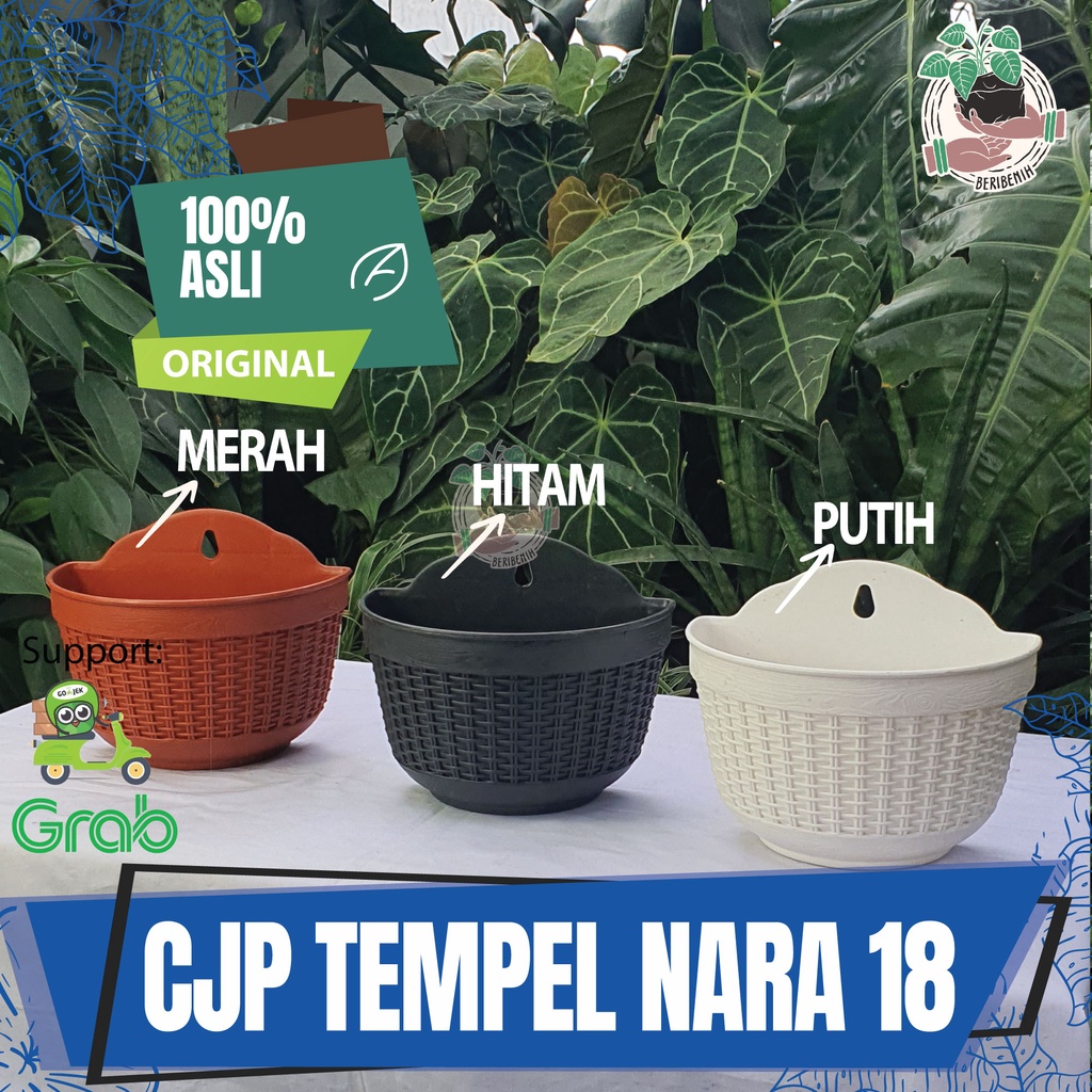 Jual Pot Dinding Pot Tempel Tanaman Hias Bunga Gantung Nara Motif Unik ...