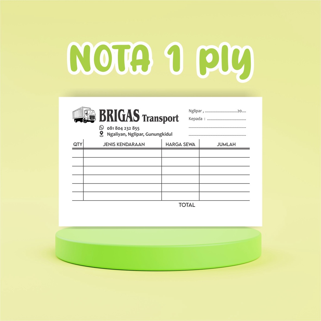 Jual NOTA 1PLY (ISI 100 LEMBAR) | Shopee Indonesia