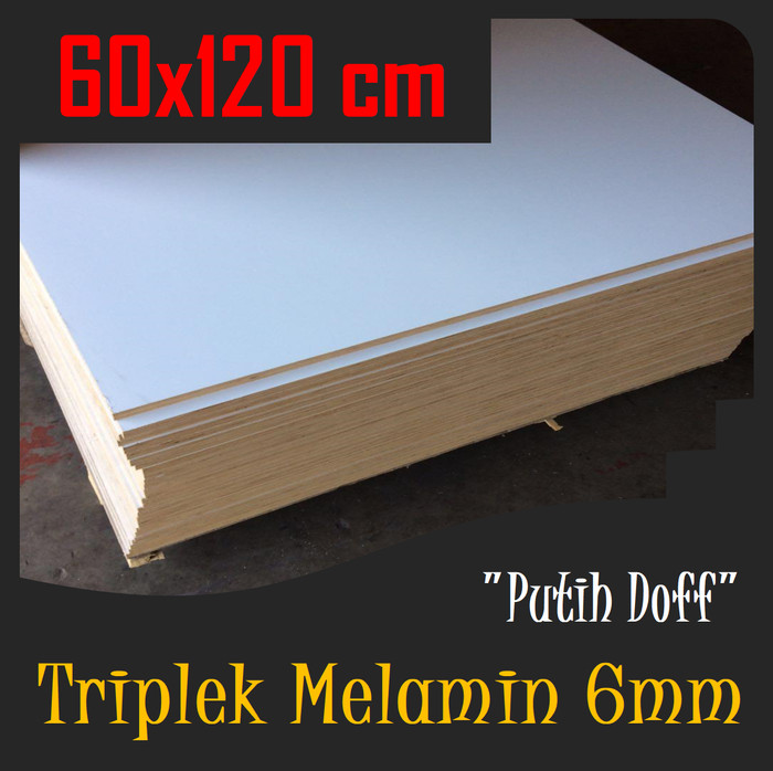 Jual TRIPLEK PUTIH 6mm 60x120 cm TRIPLEK MELAMIN 6 mm 60x120 cm Putih ...