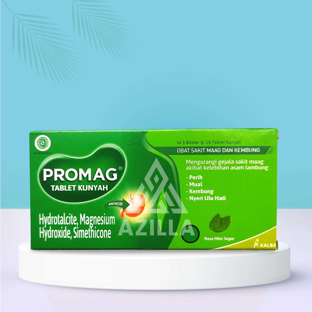 Jual Promag Obat Sakit Maag dan Kembung 1 Kotak 3 Blister 30 Tablet ...