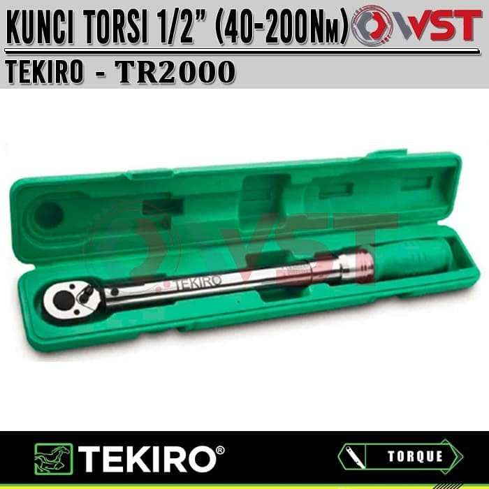 Jual Tekiro Kunci Torsi 1/2" 40-200 Nm (TR2000)/ Tekiro Kunci Momen 1/2inch | Shopee Indonesia