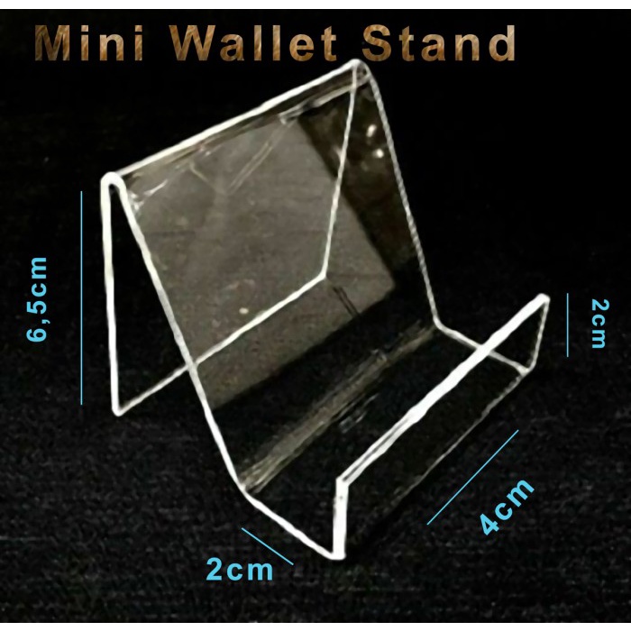 Jual Acrylic Stand Display Wallet - Tempat Dompet Cowok Cewek Akrilik ...