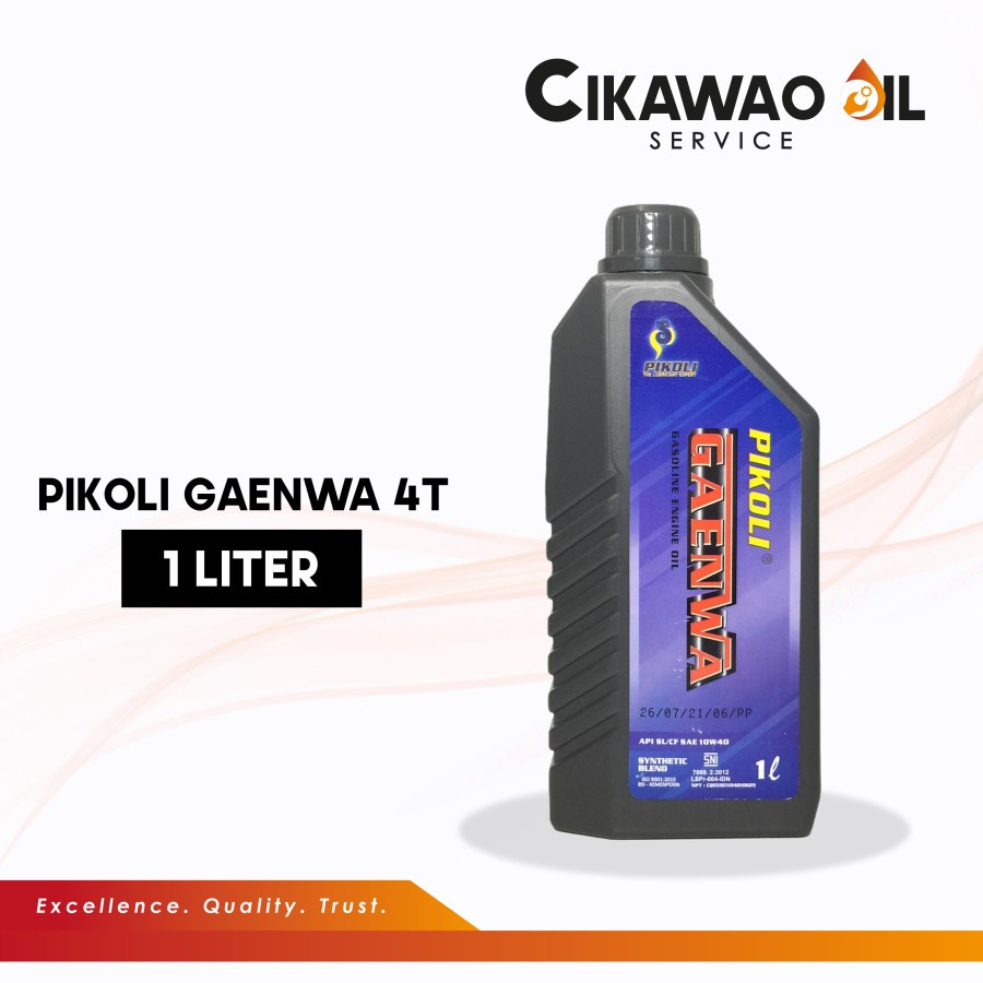 Jual Oli Motor Pikoli 4T Gaenwa 10W-40 1L | Shopee Indonesia