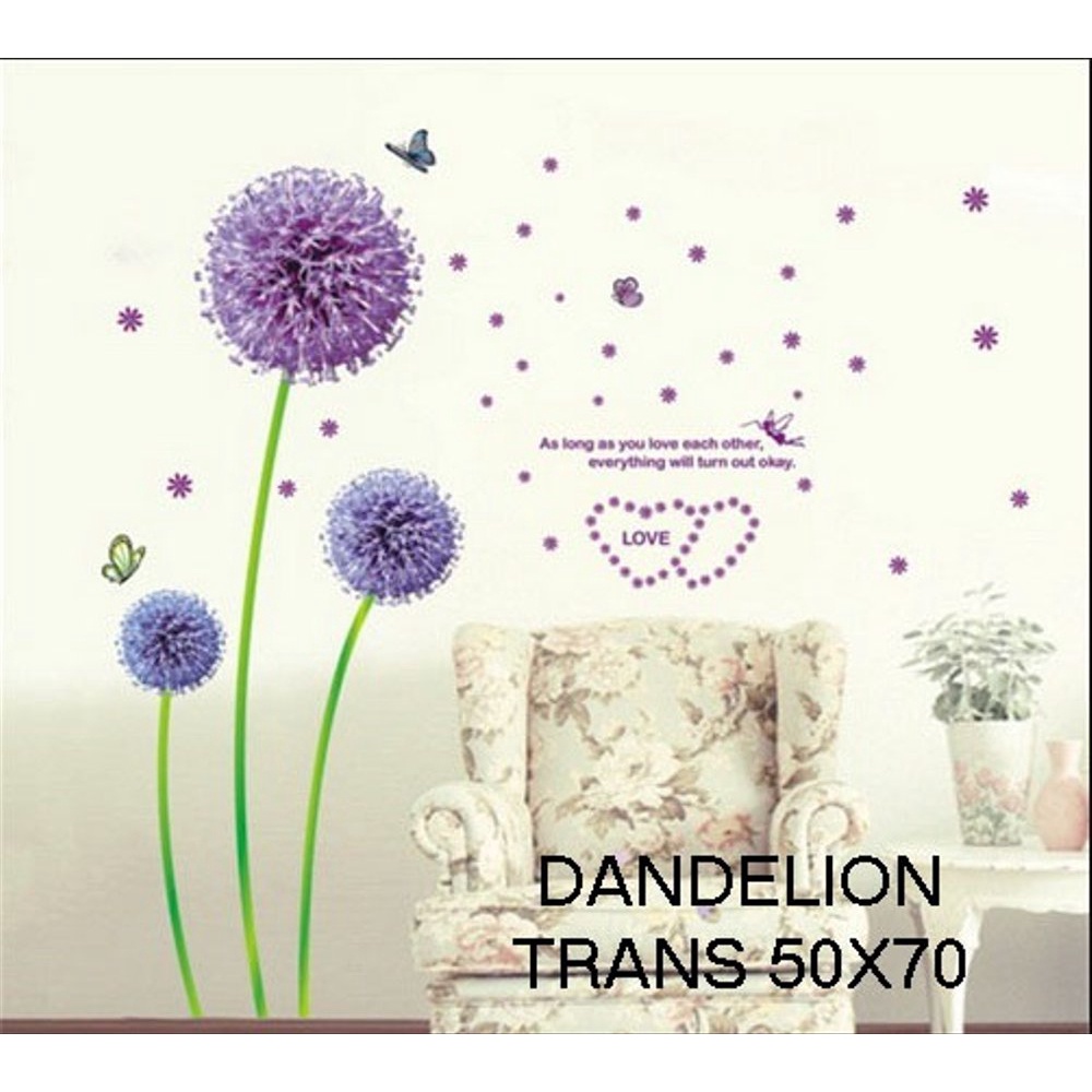 Jual METH XY8129 PURPLE PANDORA 50X70 WALLSTICKER WAL STIKERWALLSTIKER ...