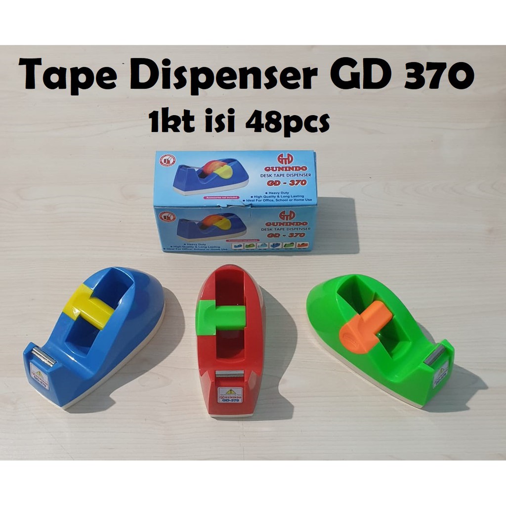 Jual GUNINDO GD370 TAPE DISPENSER ISOLASI KECIL TEMPAT SELOTIP KECIL ...