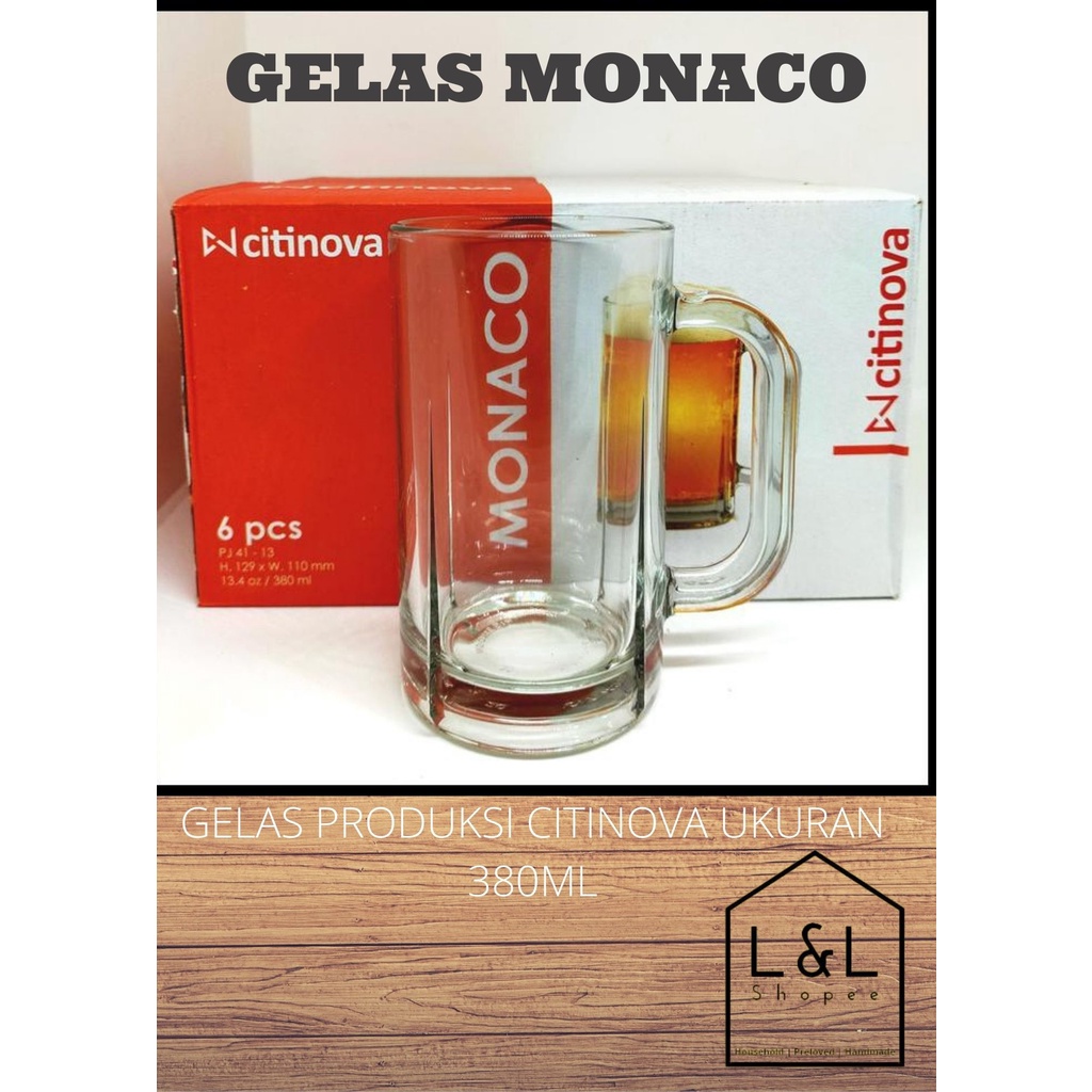 Jual GELAS BEER MONACO 380 ML SATUAN PCS | Shopee Indonesia