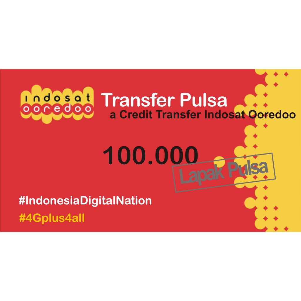 Jual Pulsa Transfer Indosat 100 ribu | Shopee Indonesia