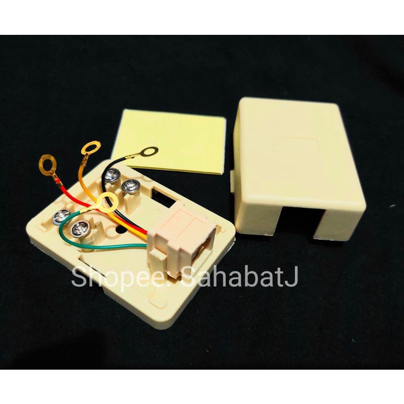 Jual Roset Telepon 1 Lubang / box telephone 1 lubang / Kotak telfon ...