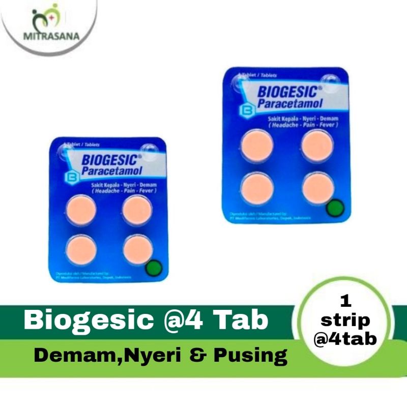Jual Biogesic 1 strip 4 Tablet | Shopee Indonesia