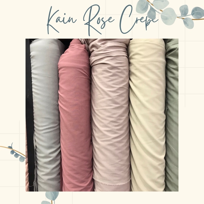 Jual KAIN ROSE CREPE (harga per 0.5 meter) | Shopee Indonesia