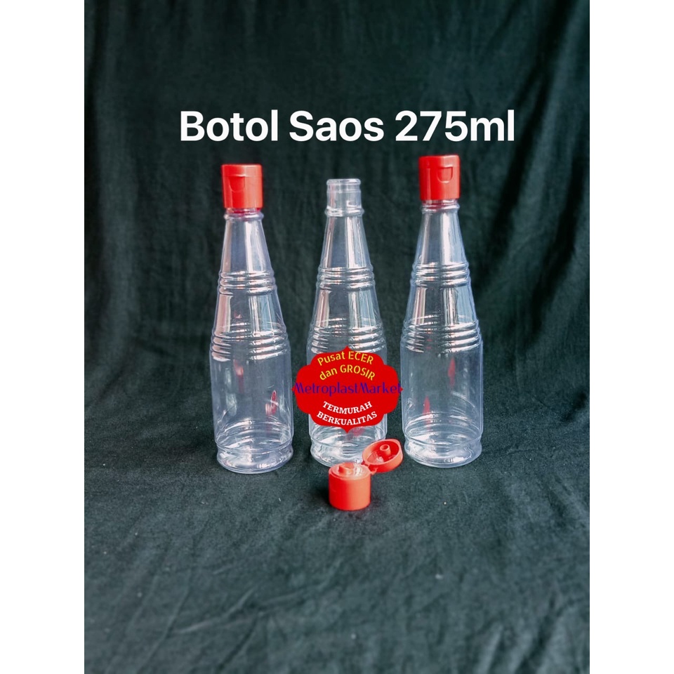 Jual Botol kecap 275 ml botol saos 275ml botol plastik PET 275ml botol ...