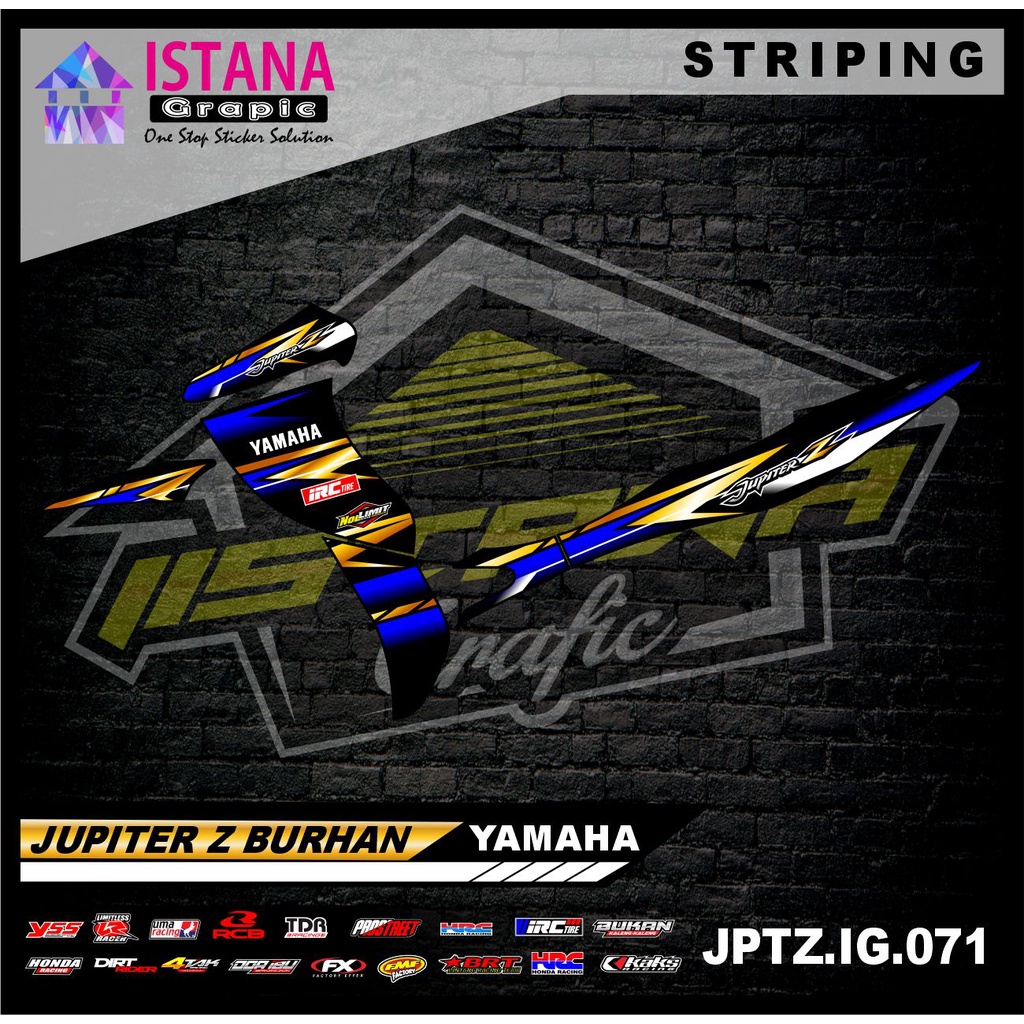 Jual Sticker Striping JUPITER Z BURHAN - Sticker Striping Variasi Motor ...
