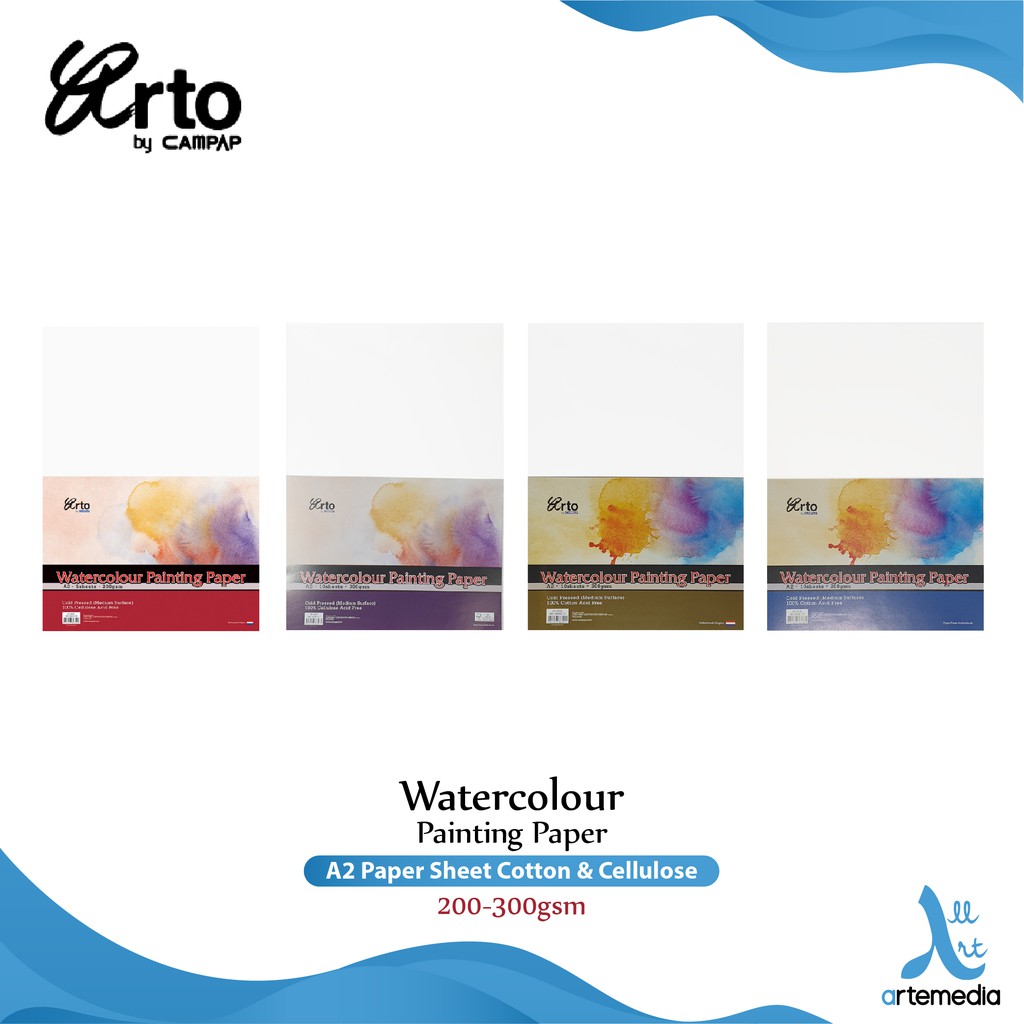 Jual Arto A2 Watercolor Paper Sheet | Shopee Indonesia