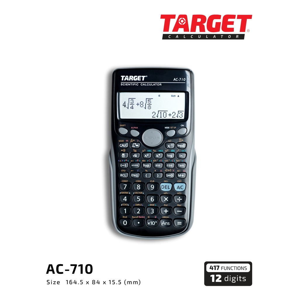 Jual Target AC-710 - Scientific Calculator - 12 Digit | Shopee Indonesia