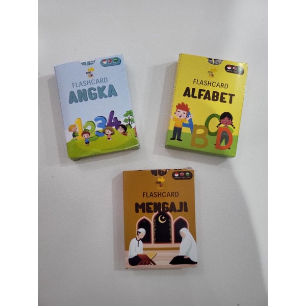 Jual Kartu Belajar Anak / Flash Card Alphabet Angka Mengaji / Kartu ...