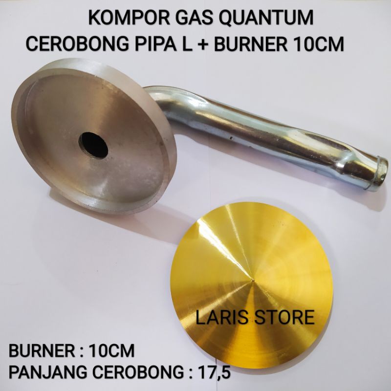 Jual Cerobong Pipa L Burner 10cm Kompor Gas Quantum | Shopee Indonesia