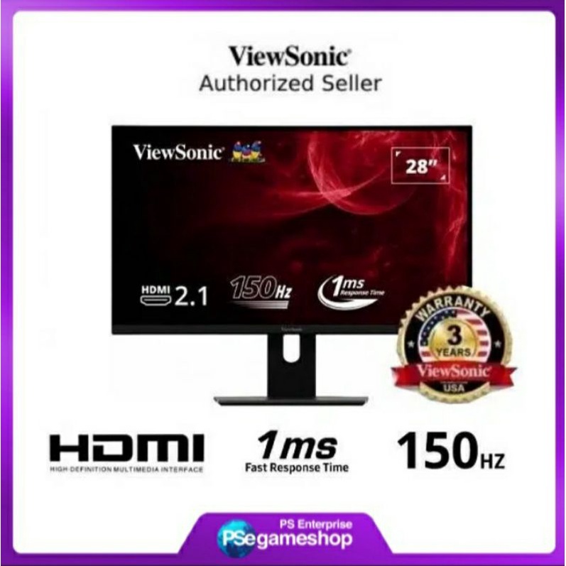 Jual ViewSonic 28” 150Hz UHD Gaming Monitor [VX2882-4KP] | Shopee Indonesia