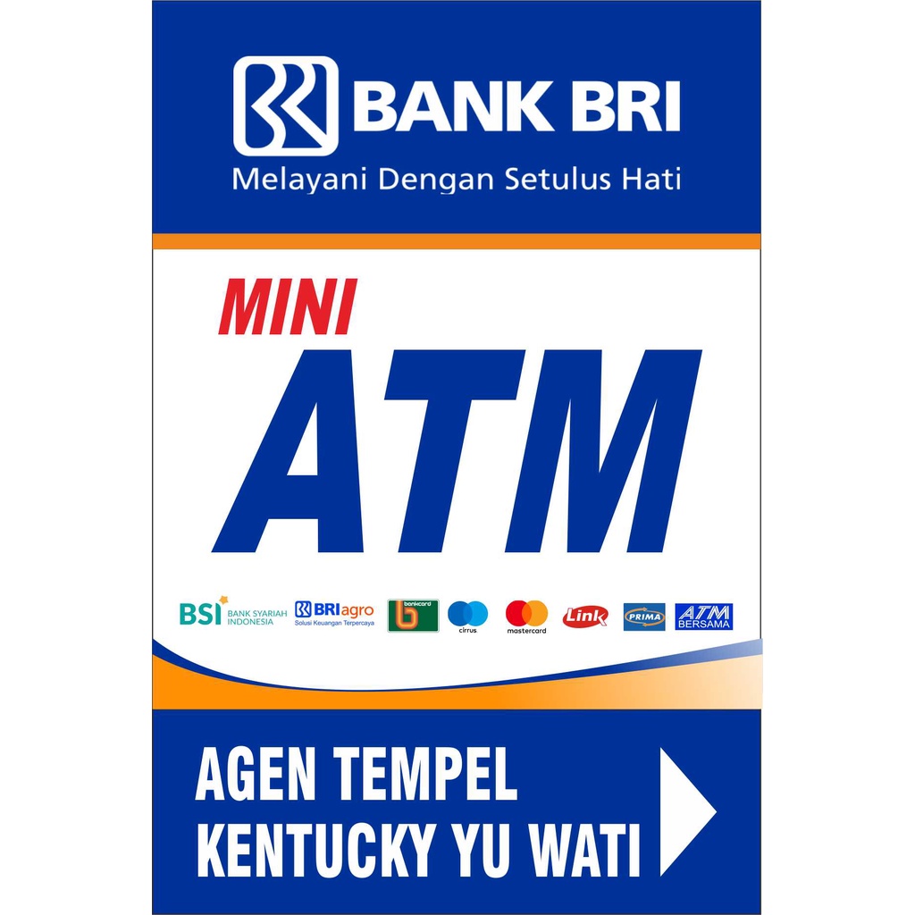 Jual STIKER VINYL NEON BOX BRILINK MINI ATM MODEL 1 (CUSTOM, NAMA AGEN ...
