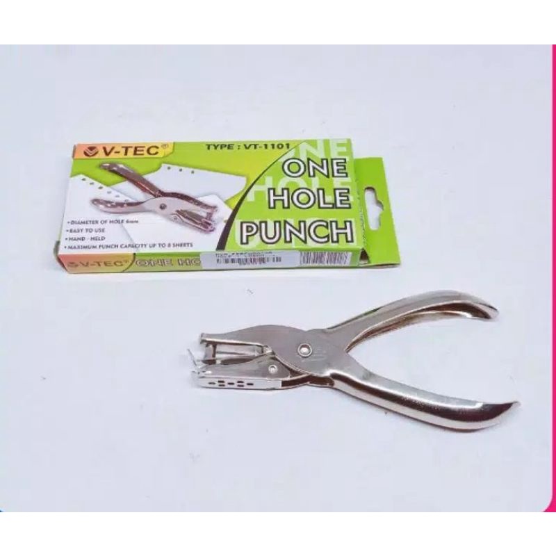 Jual Perforator Satu Lubang Pembolong Kertas V-TECH VT-1101 punch Hole ...