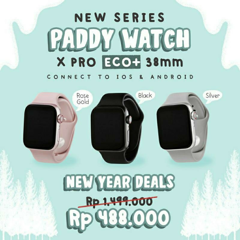 Jual Paddywatch Paddy Watch X PRO ECO+ 38mm - Second - smartwatch ...