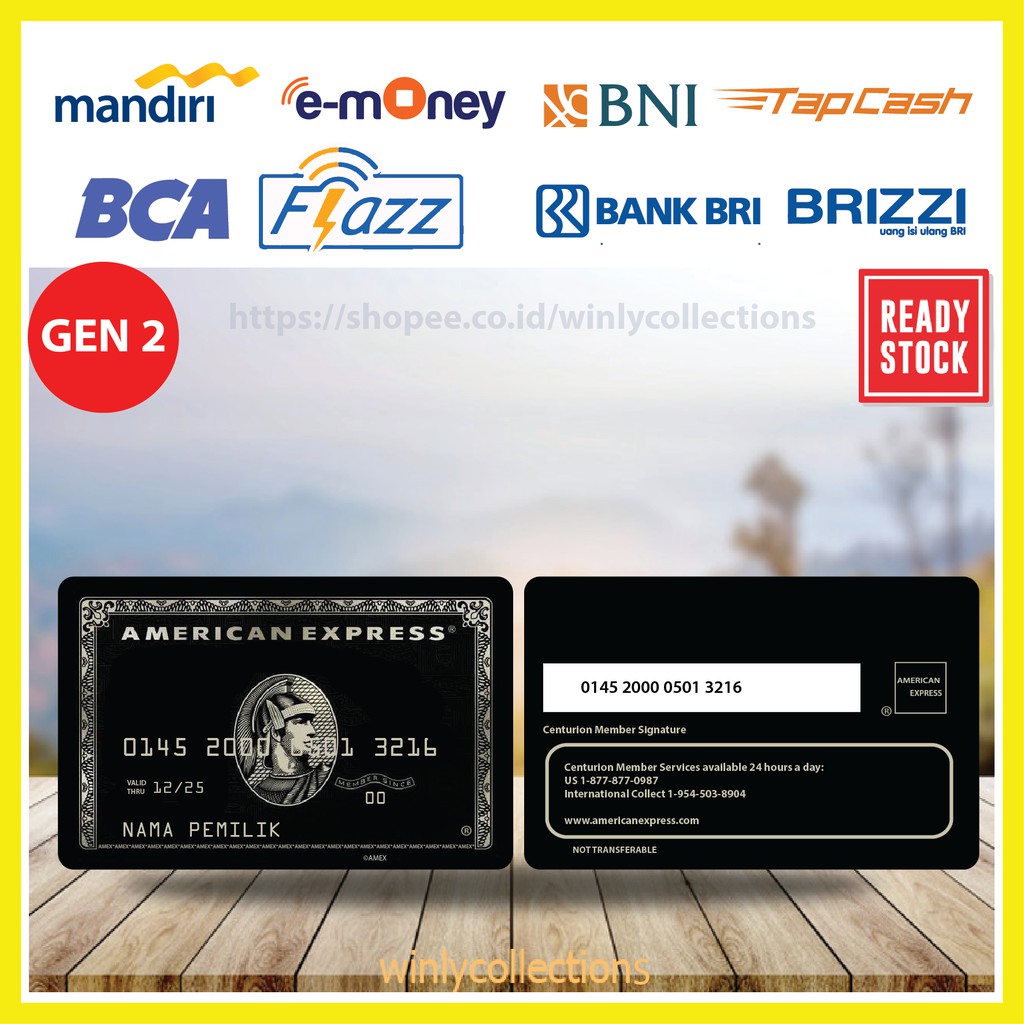 Jual EMONEY E TOLL AMERICAN EXPRESS CARD AMEX E MONEY MANDIRI FLAZZ BCA ...