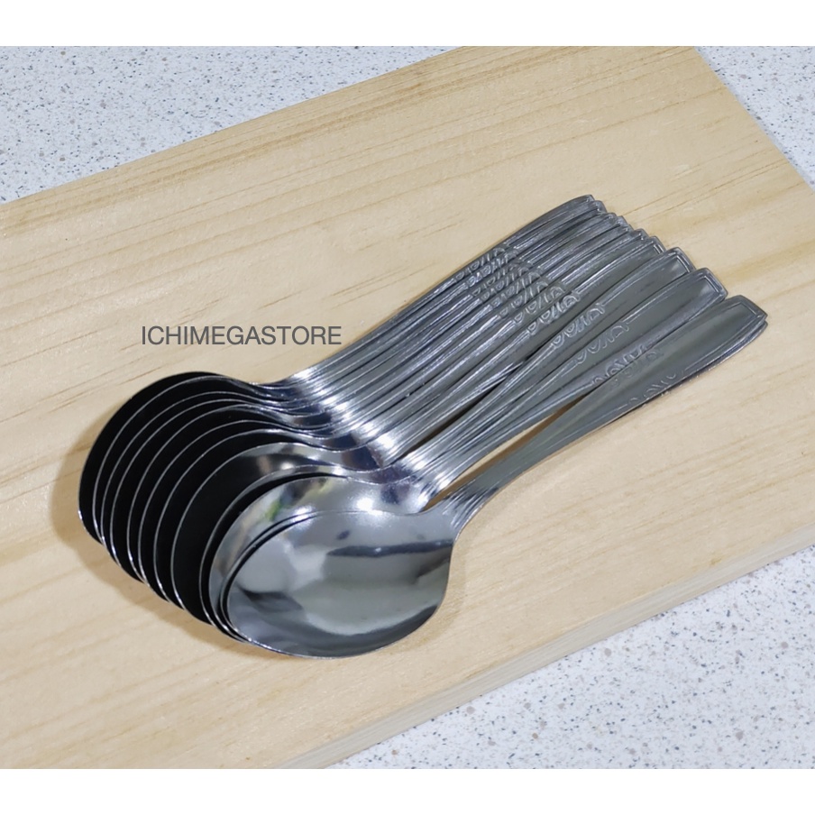 Jual ICHIMEGASTORE Sendok Makan Stainless Steel Spoon Sendok set 12 pcs ...