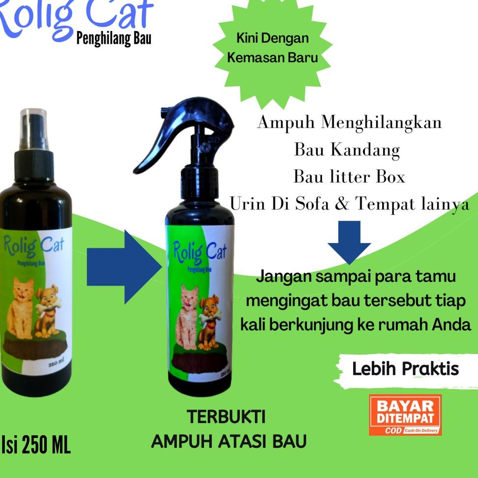 Jual (O1H3) ☆ Penghilang bau pesing kucing ROLIG CAT bebas bakteri dan ...
