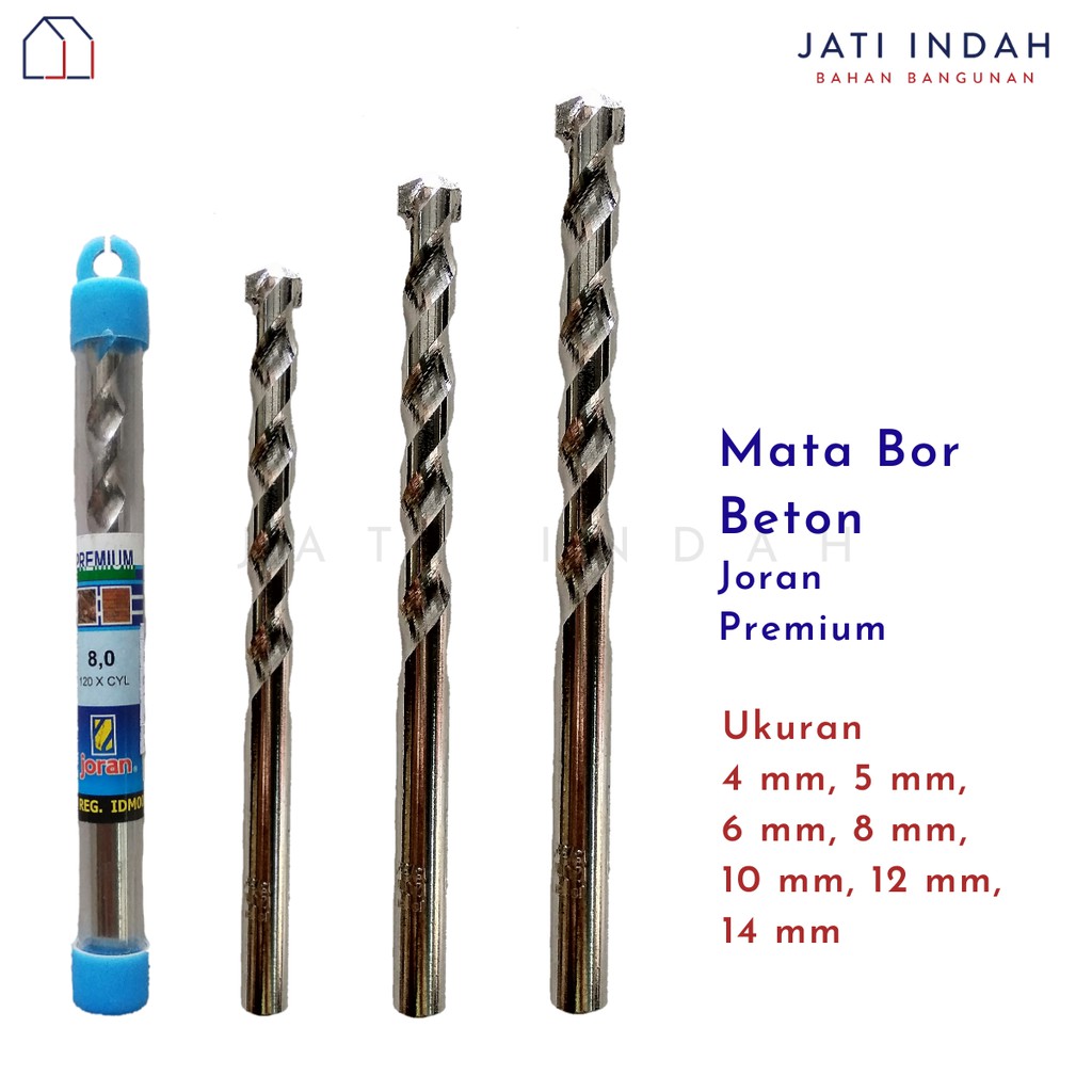 Jual MATA BOR BETON JORAN PREMIUM UKURAN 4 5 6 8 10 12 14 MM TEMBOK dll ...