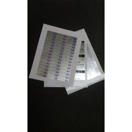 Jual Sticker Silver / Chrome / Foil / metallized, Print and Cut Label ...