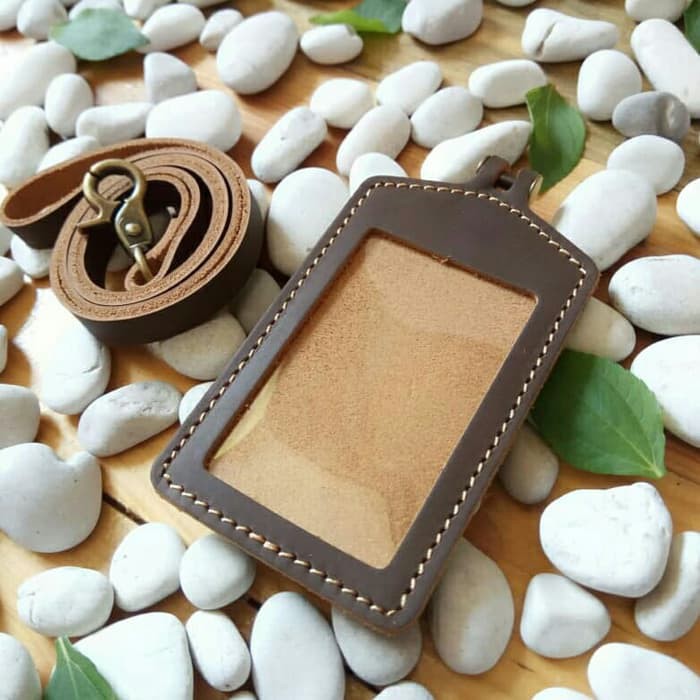 Jual Id Card Kulit Asli - Name Tag Kulit - Kartu Nama Pria - Kartu Nama ...