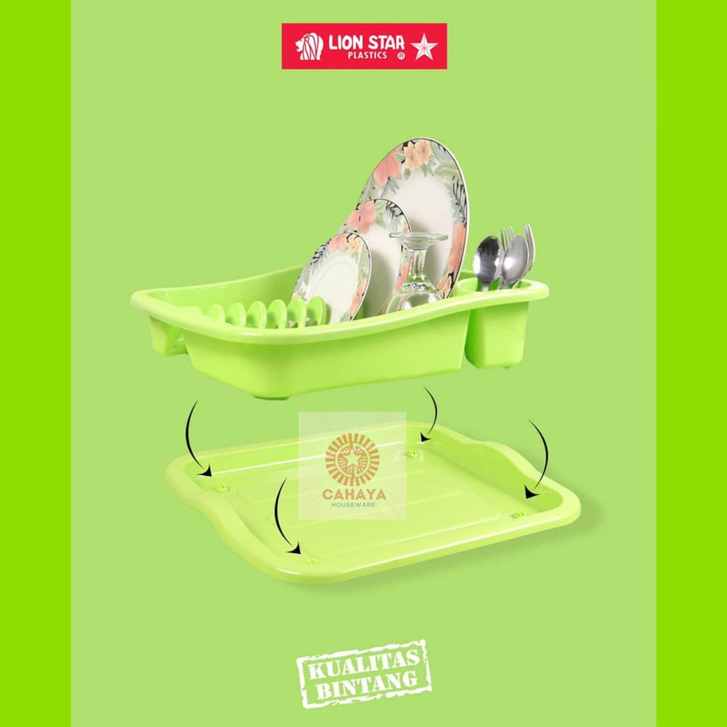 Jual Rak Dapur Tempat Peniris Piring Misty Dish Rack with Tray A-26 ...