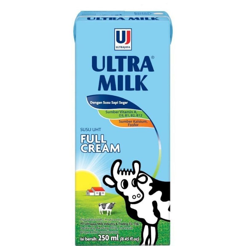 Jual Susu Ultra Milk Full Cream 250ml | Shopee Indonesia