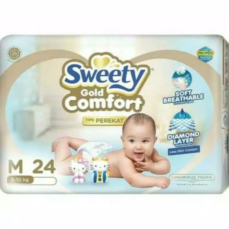 Jual Sweety Gold Comfort M 24 (Tipe Perekat) | Shopee Indonesia