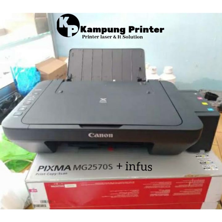Jual Printer Canon MG2570S Print Scan Copy A4 + Modif infus tabung ...