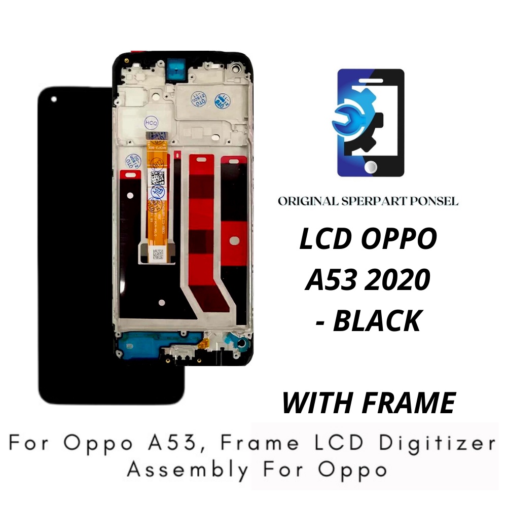 Jual LCD + FRAME OPPO A53 2020 KUALITAS ORIGINAL | Shopee Indonesia