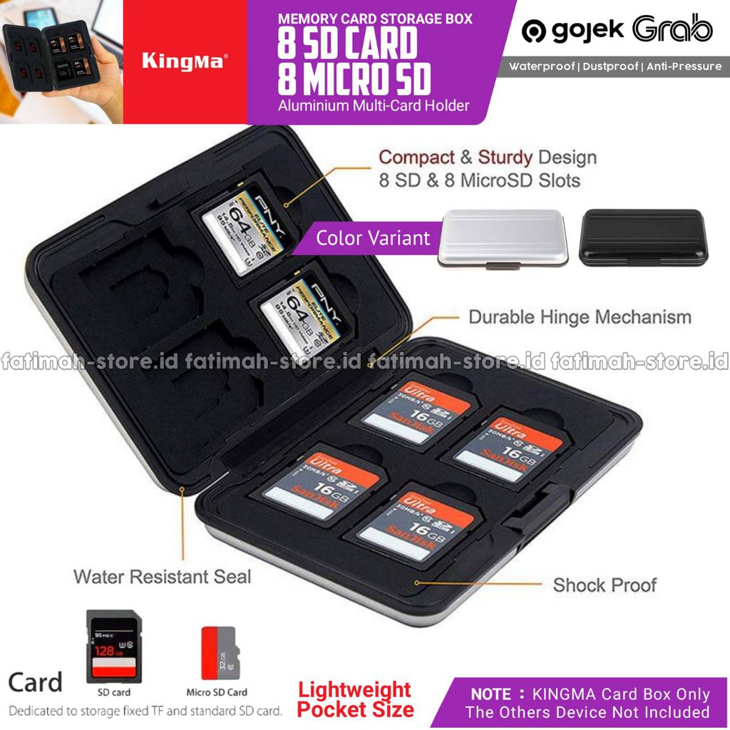 Jual KINGMA BMGP308 (16 Slot) Case / Box Tempat Penyimpanan Memory Card ...