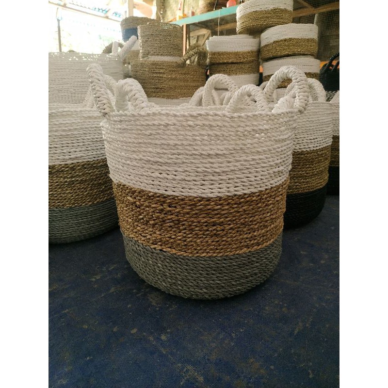 Jual Keranjang Anyaman Seagrass Pandan Laut / Keranjang Bowl | Shopee ...