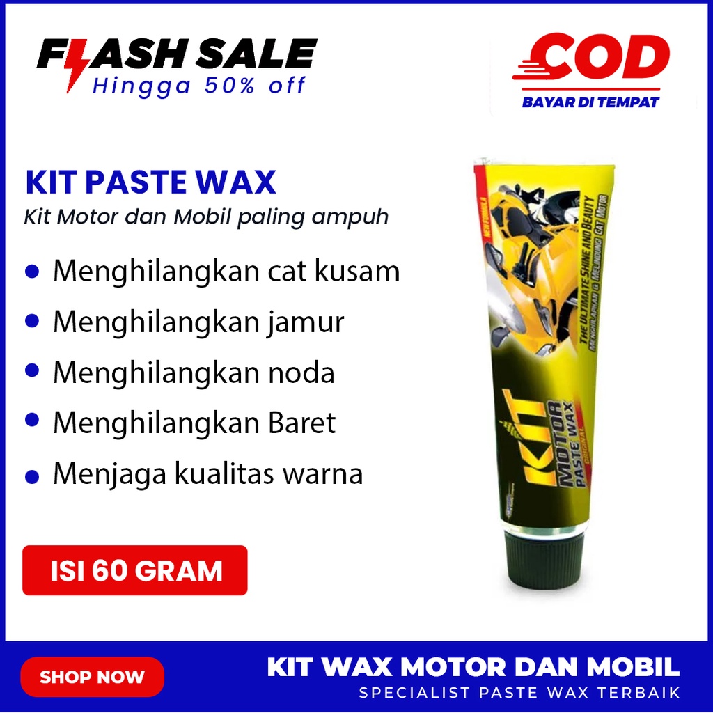 Jual Kit Motor Mobil Kit Paste Wax ORIGINAL KALENG 225 GRAM 100% MURAH ...