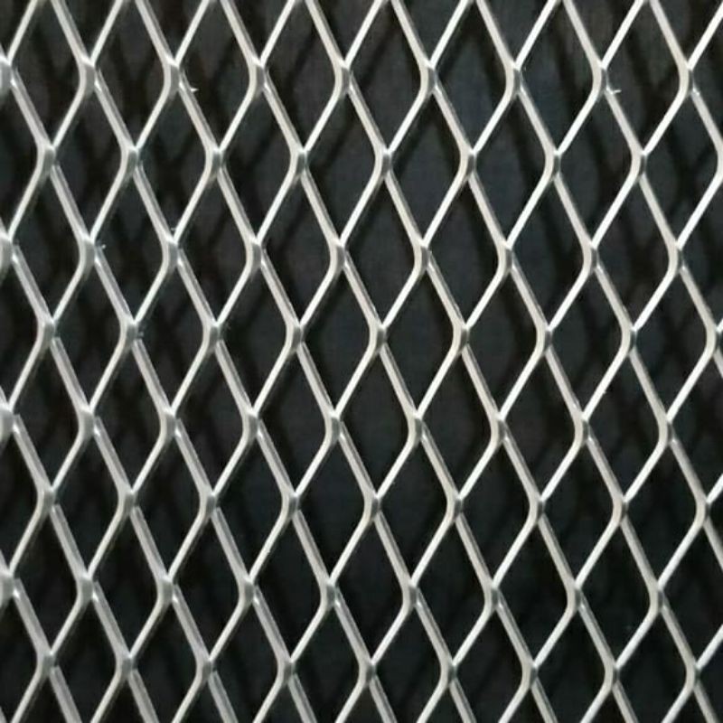 Jual Kawat Jaring Grill Bumper Mobil Warna Silver Polish 100 cm x 25 cm ...