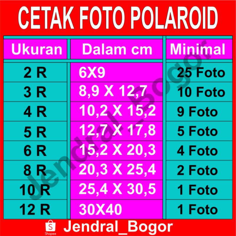 Jual cetak Foto POLAROID /FOTO POLAROID CUSTOM / FOTO POLAROID 2R 3R 4R 5R 6R 8R 10R 12R ...