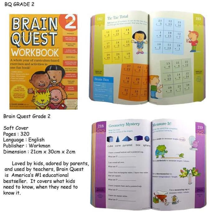 Jual Buku Brain Quest Workbook : Grade 2 | Shopee Indonesia
